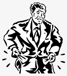 Mr Monopoly Empty Pockets , Free Transparent Clipart - ClipartKey