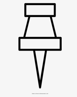Thumb Tack Coloring Page , Free Transparent Clipart - ClipartKey