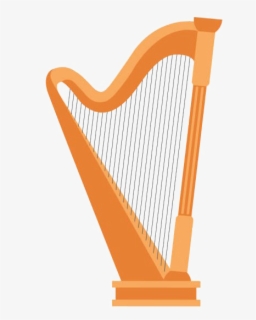 Gold Harp Transparent - Harp , Free Transparent Clipart - ClipartKey