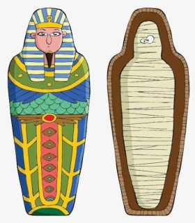 Sarcophagus Cartoon Clipart , Png Download - Ancient Egypt Mummy ...