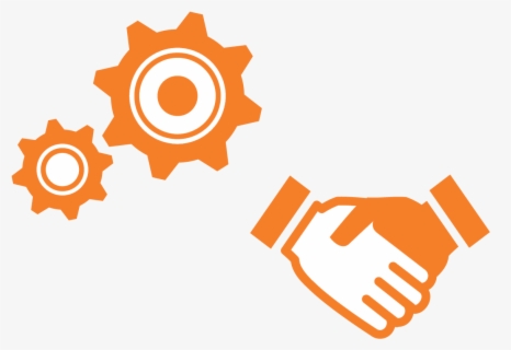 Image Icon Of Gears Turning - Shaking Hands Icon Grey , Free ...