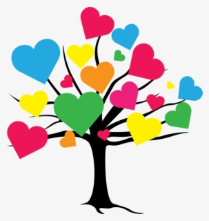 Heart Tree Clip Art - Love Transparent Background Tree Png , Free ...