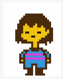 Melting Frisk And Chara - Kris Deltarune Pixel Art , Free Transparent ...