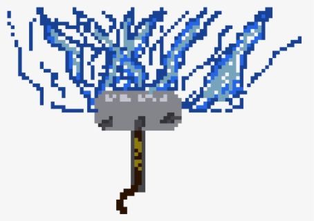 Thor Hammer Pixel Art Minecraft , Free Transparent Clipart - ClipartKey