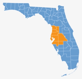 Coverage Area - Florida Map Vector , Free Transparent Clipart - ClipartKey