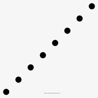 Dotted Line Coloring Page - Transparent Background Dotted Line , Free ...