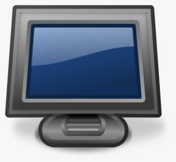 Screen Clipart Computer Part - Computer Cartoon Transparent Background ...