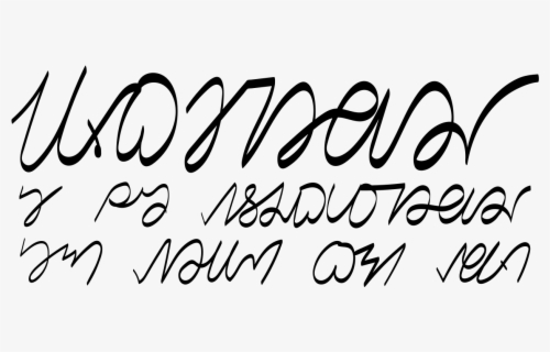 Transparent Cursive Handwriting Clipart - Word The In Cursive , Free ...