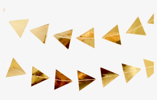 Gold Streamers Png - Gold Triangles Png , Free Transparent Clipart ...