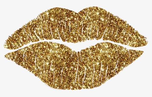 Gold Lips Png - Gold Lips Transparent Background , Free Transparent ...