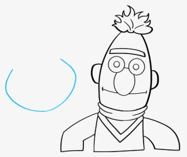 Bert Head - Bert From Sesame Street , Free Transparent Clipart - ClipartKey