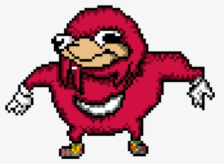 Ugandan Knuckles Minecraft Pixel Art , Free Transparent Clipart ...