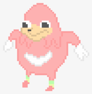 Ugandan Knuckles Minecraft Pixel Art , Free Transparent Clipart ...