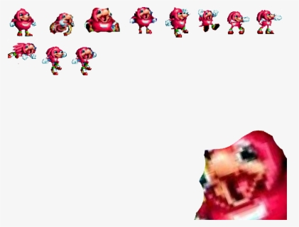 Sonic Mania Knuckles Sprites Clipart , Png Download - Classic Sonic ...