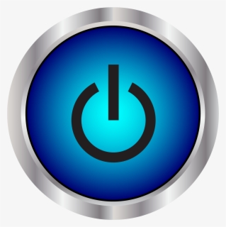 Big Image Blue Power Button Icon - Blue Power Button Icon , Free ...