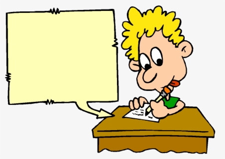 Student Writing - Child Working Hard Cartoon , Free Transparent Clipart ...