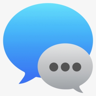 Transparent Iphone Text Bubble Png Blue - Transparent Background Cute ...