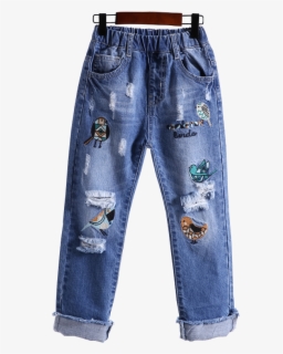 Ripped Jeans Transparent Png , Free Transparent Clipart - ClipartKey