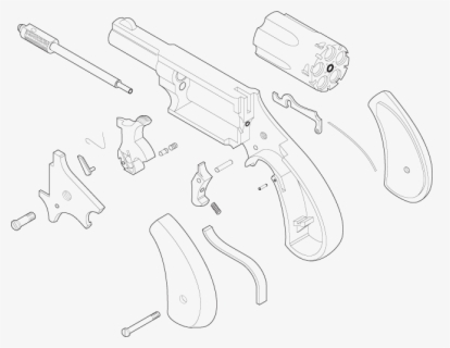 Exploded View Drawing Gun , Free Transparent Clipart - ClipartKey