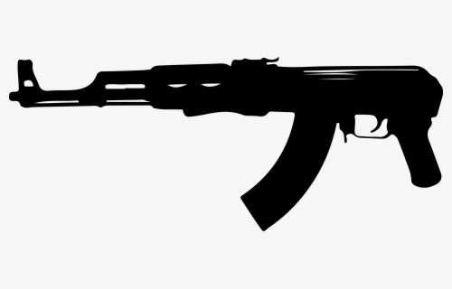 Transparent Rifle Silhouette Png - Ak 47 Sticker , Free Transparent ...