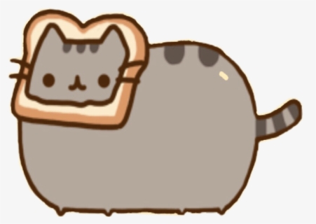 Pusheen With A Toast Hat - Pusheen Cat With Bread , Free Transparent ...