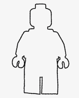 Blank Lego Man Outline , Free Transparent Clipart - ClipartKey