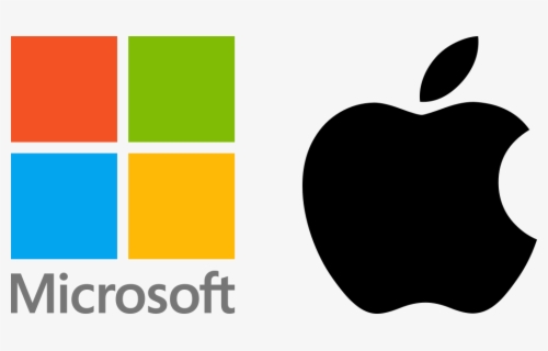 Path Clipart Diverging Road - Microsoft And Apple Logos , Free ...