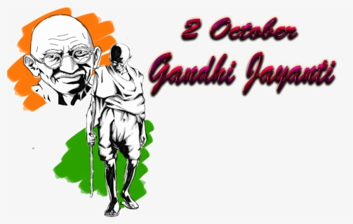 2 October Gandhi Jayanti Png Transparent Image - Mahatma Gandhi Photo ...