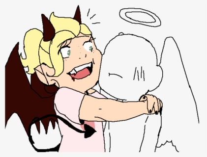 Angel And Devil Clipart , Transparent Cartoons - Angel And Demon ...