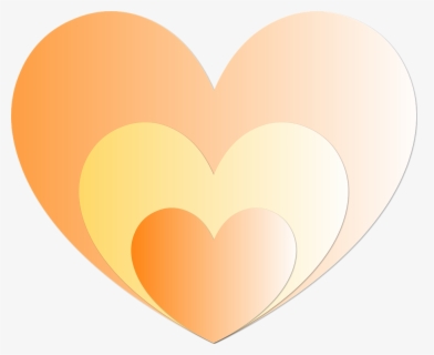 Transparent Orange Heart Png - Red And Yellow Heart , Free Transparent ...