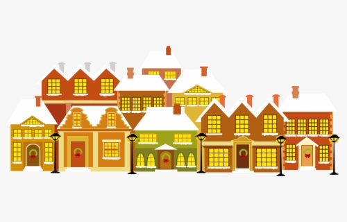 Cartoon House Christmas - Christmas House Background Clipart , Free ...