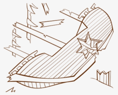 Wreck Clipart Broken Boat - Easy Sunken Ship Drawings , Free ...