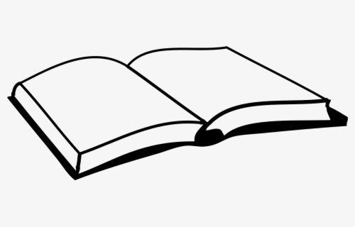 Free Open Book Black And White Clip Art with No Background - ClipartKey