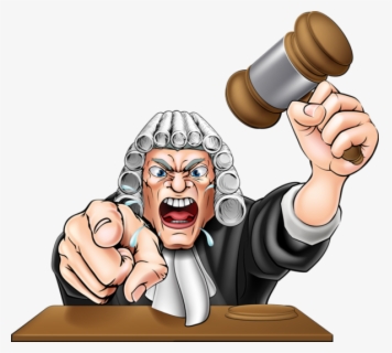 Judge Cartoon Gray - Cartoon Judge Gavel Png , Free Transparent Clipart ...