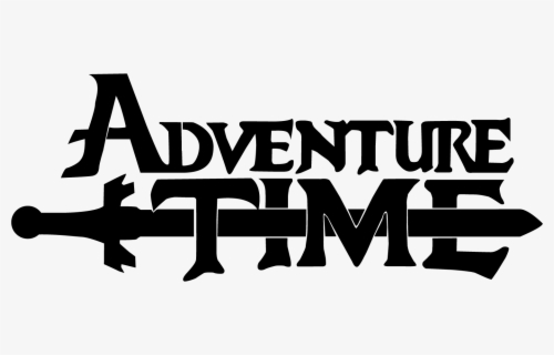 Adventure Time Logo Vector - Adventure Time Black T Shirt , Free ...