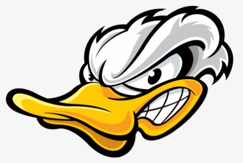 Printed Vinyl Angry Duck - Angry Duck Logo Vector , Free Transparent ...