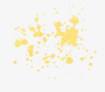 Clip Art Gold Paint Splatter Png - Transparent Yellow Watercolor , Free ...