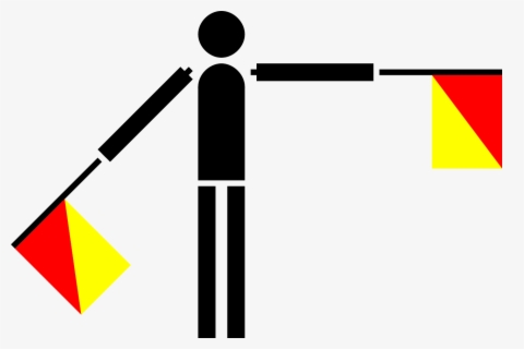 Flag Semaphore Naval Free Photo - Semaphore Flag Letter T , Free Transparent Clipart - ClipartKey