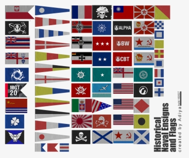 Ship Flags Build - Historical Naval Flags , Free Transparent Clipart ...