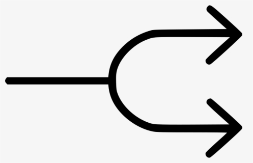 Transparent Split Arrow Clipart - Inverse Operation For Equations ...