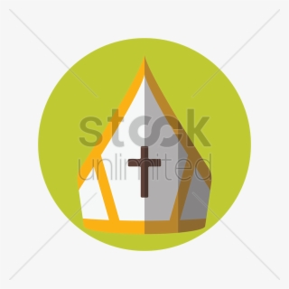 Vector Graphics Clipart Bishop - Bishop Hat Vector , Free Transparent Clipart - ClipartKey