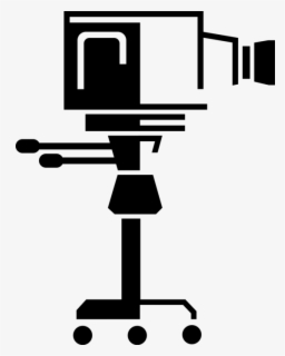 Vector Illustration Of Television Broadcast Studio - Tv Show Camera ...