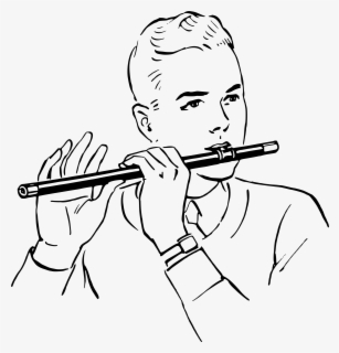 Fife Clip Arts - Drawing Of Using Flute , Free Transparent Clipart ...