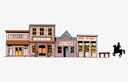 West Town Image Illustration Of Western - Cartoon Old West Town , Free ...