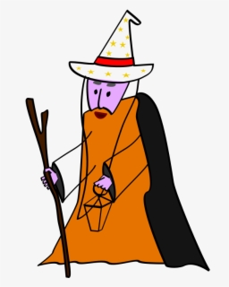 Blue Old Wizard - Cartoon Blue Wizard , Free Transparent Clipart ...