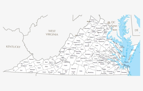 Town Clipart Simple Map - Virginia Counties , Free Transparent Clipart ...