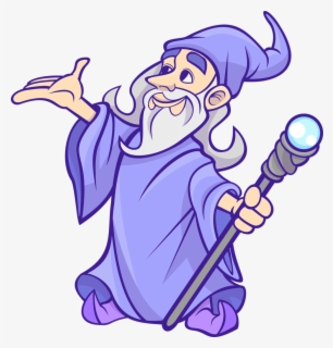 Purple Clipart Wizard - Wizard Clipart Transparent Background , Free ...