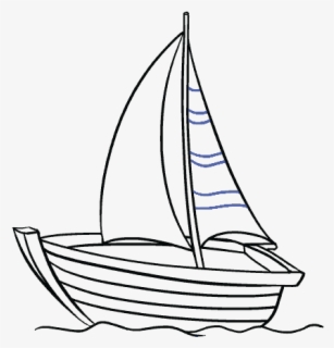 Sailing,dhow,coloring Book,sailing Ship,naval Art - Boat Drawing , Free ...
