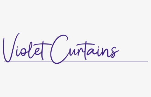 Violet Curtains - Calligraphy , Free Transparent Clipart - ClipartKey