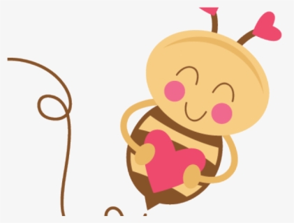 Bee Clipart Trail - Bee With Heart Clipart , Free Transparent Clipart ...